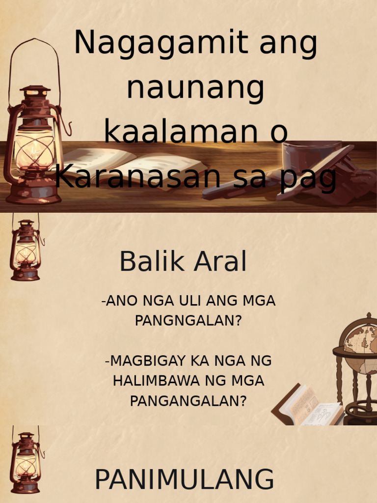 Filipino Lesson 2 | PDF