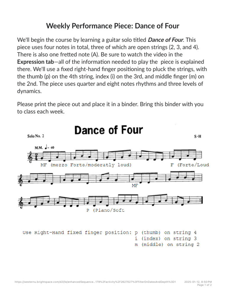 Dance of 4 | PDF