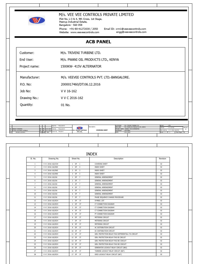 ASbuilt ACB PANEL | PDF | Electrical Wiring | Wire