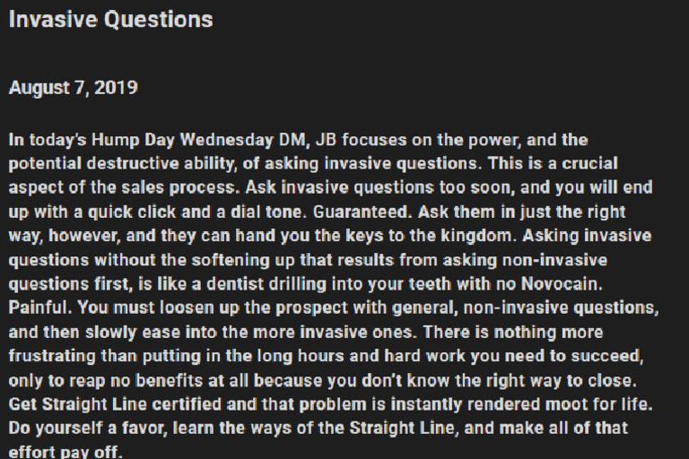 Invasive Questions | PDF