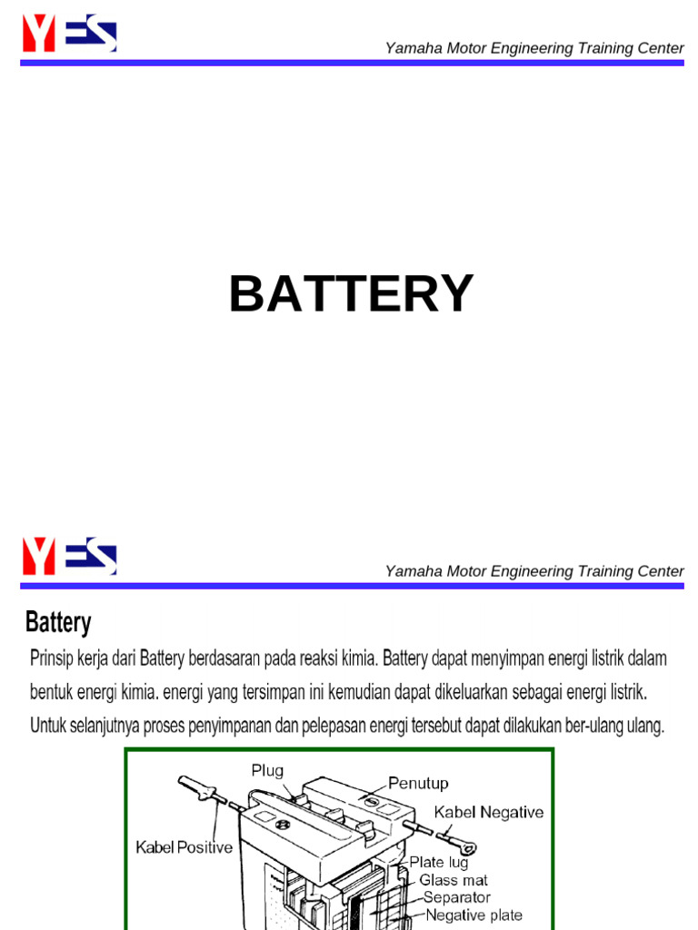 Yamaha Motor Engineering Battery Training | PDF