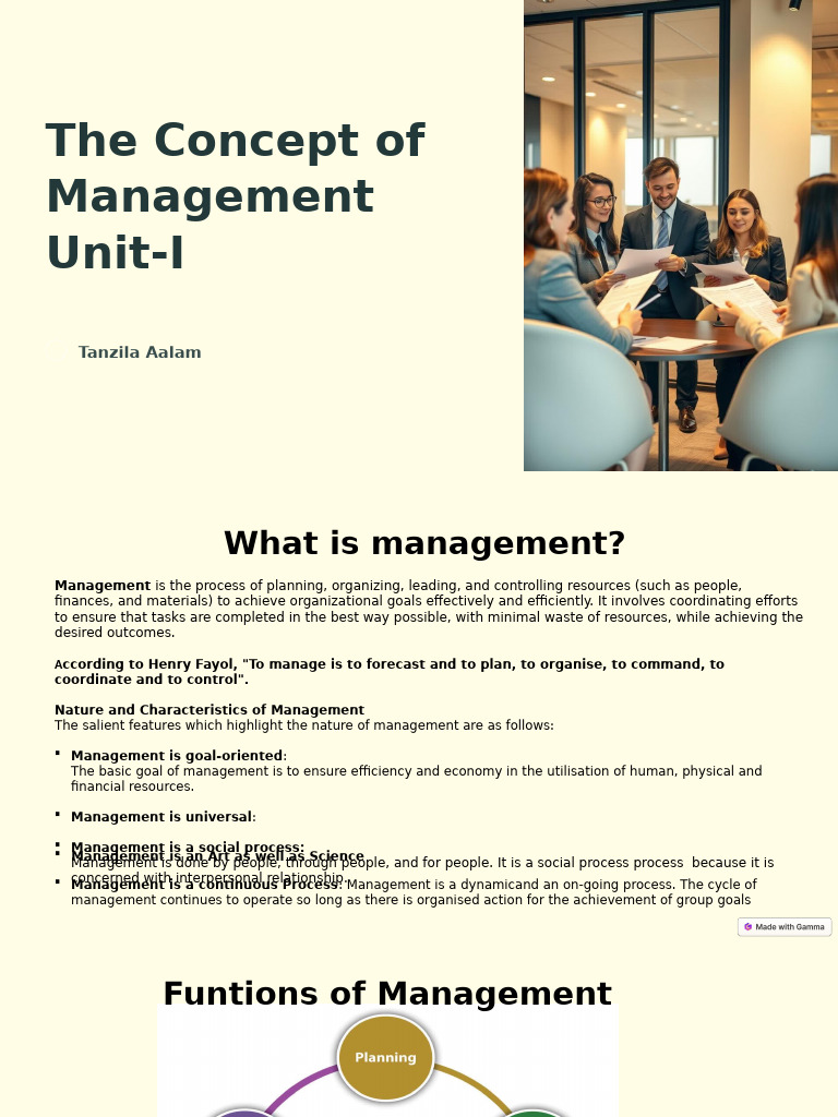 Overview of Management Concepts | PDF | Motivation | Motivational