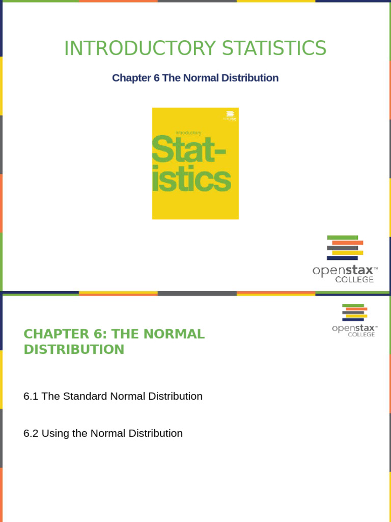 Lecture 6 The Normal Distribution | PDF | Normal Distribution | Probability Distribution