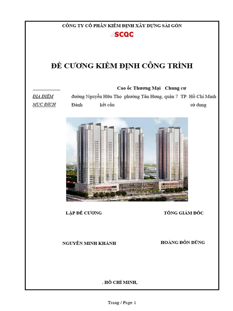 De Cuong Phan XD SunRise City | PDF