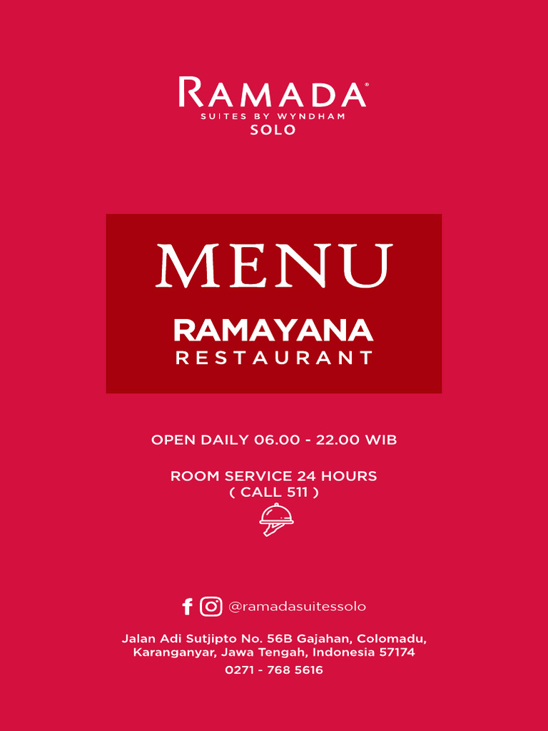Menu Ramayana Resto Update Aug2021 | PDF