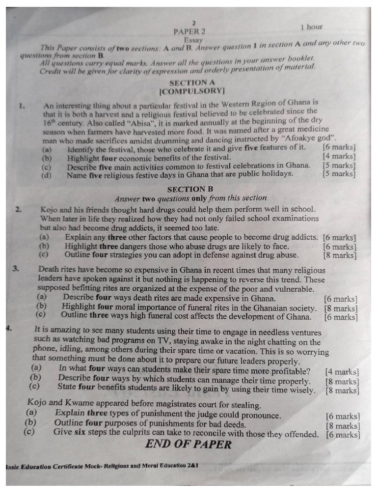 RME Past Question | PDF