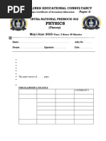 Physics Pp2 Final Gauge Prediction 2025 | PDF | Electromagnetic Induction | Radioactive Decay