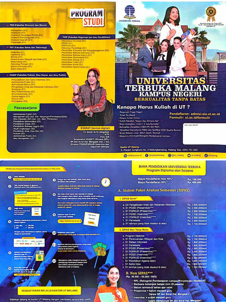 Brosur S1 2025 UT Ishlahiyah | PDF