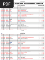 Updated CSEC Timetable 2025 | PDF
