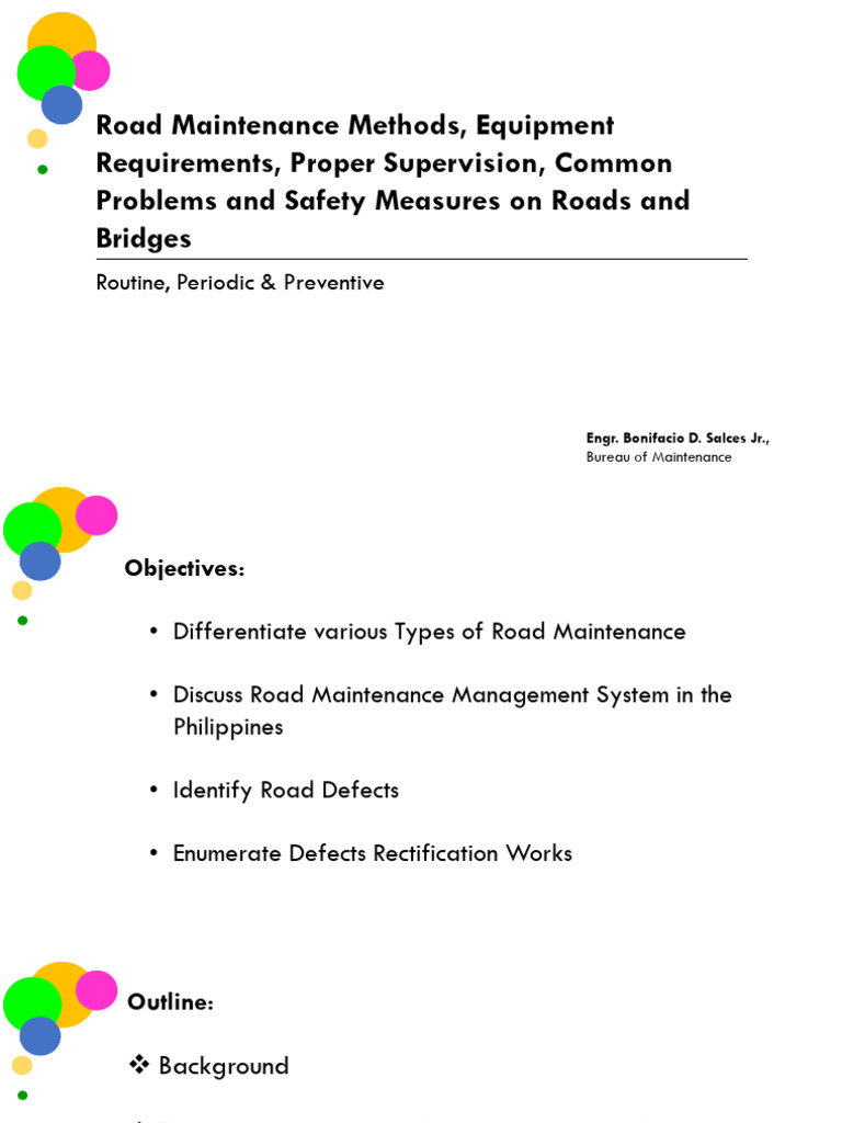Road Maintenance | PDF | Road | Road Surface
