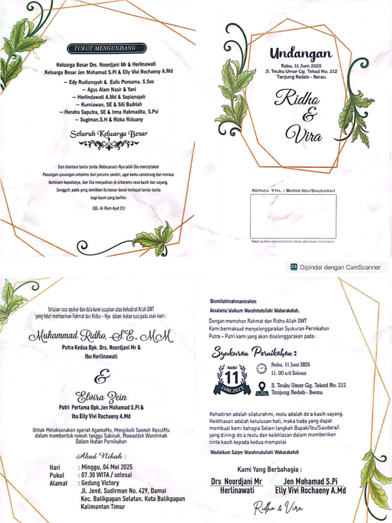 Undangan Pak Jen | PDF
