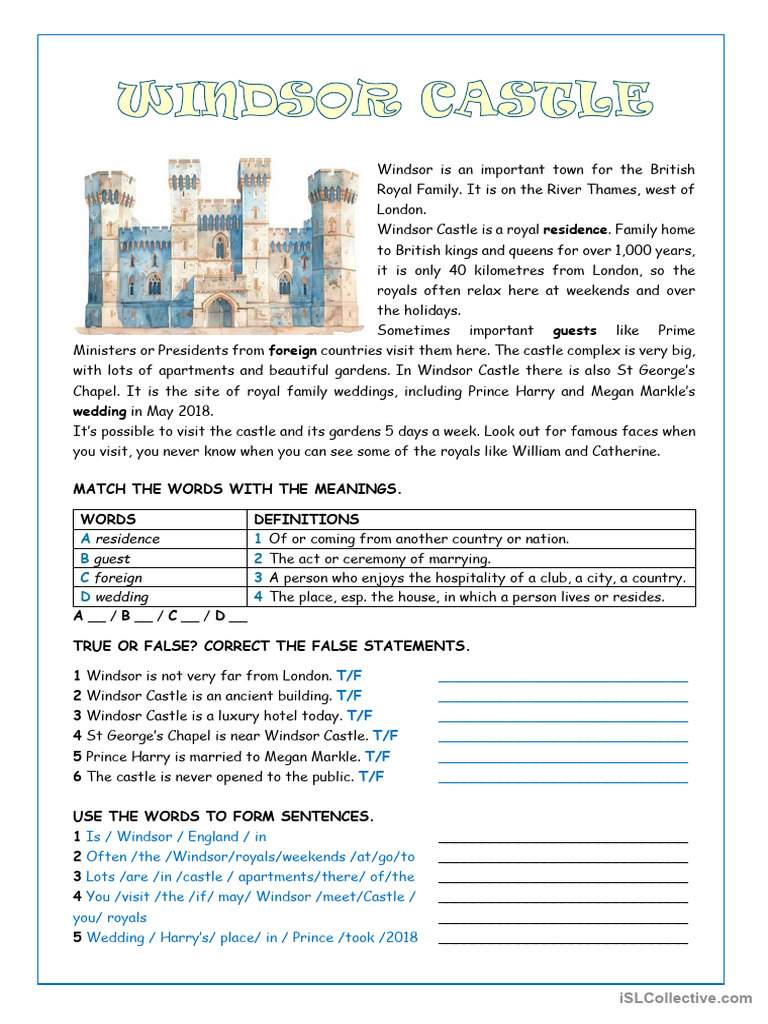 Easy Reading - Windsor Castle | PDF | Windsor Castle