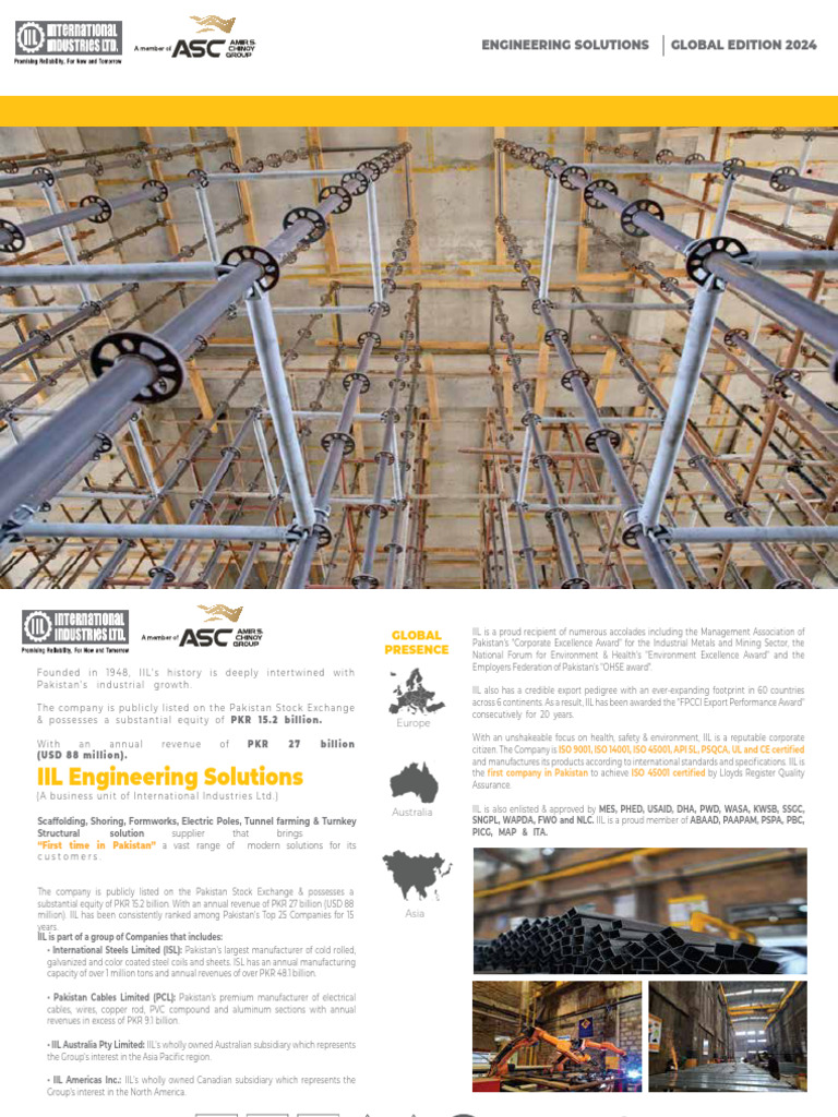 IIL Engineering Solutions Overview 2024 | PDF | Scaffolding