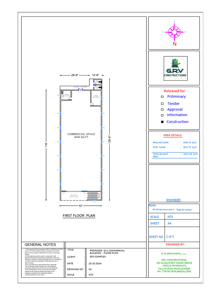 Eps Complex First Floor Plan | PDF