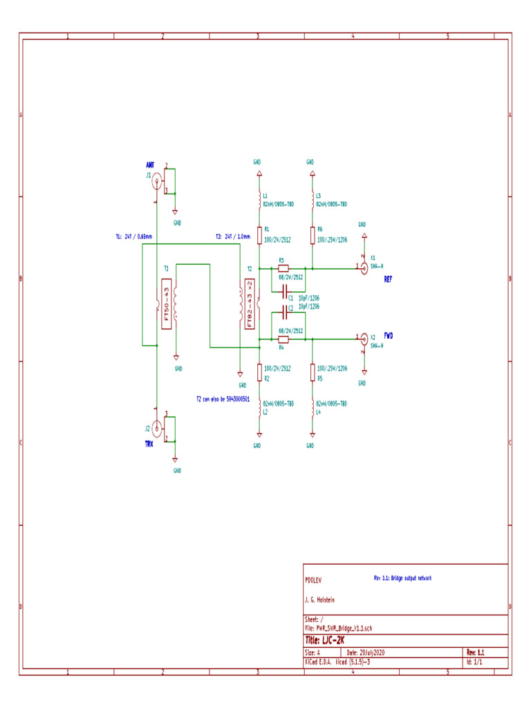 PWR SWR Bridge V1.1 | PDF