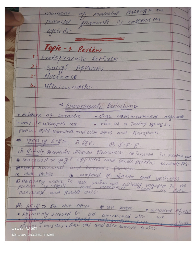Mdcat Chapter 1 Biology Hand Writing | PDF