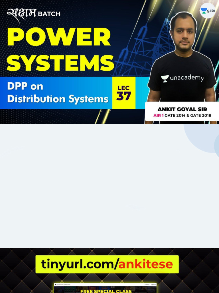 Lecture-37 DPP On Distribution Systems | PDF