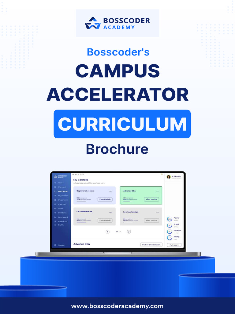 Bosscoder Academy Curriculum Overview | PDF | Curriculum | Computing