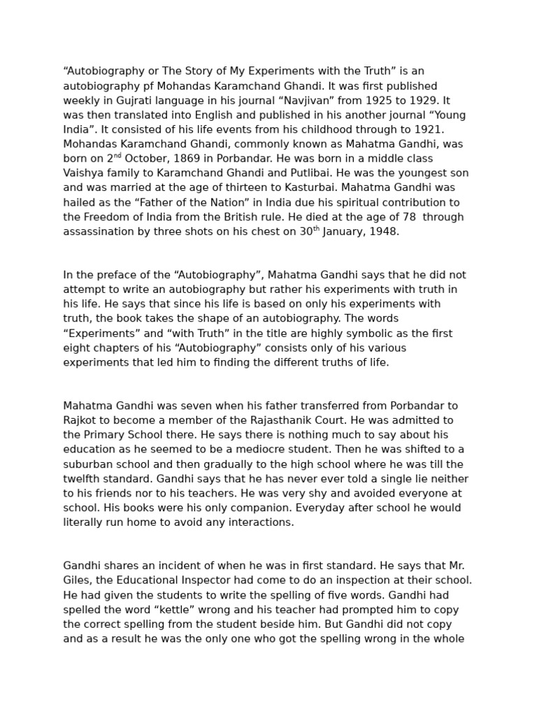 Gandhi - School and Education | PDF | Mahatma Gandhi