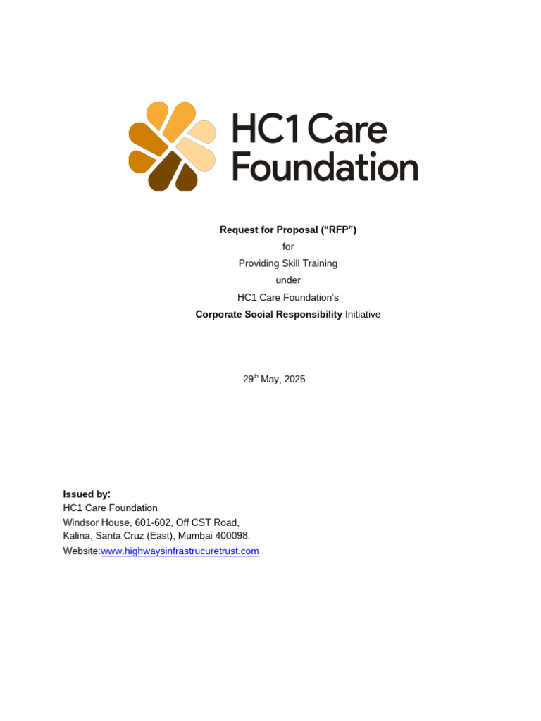 RFP Skill Development Agency | PDF | Indemnity | Taxes