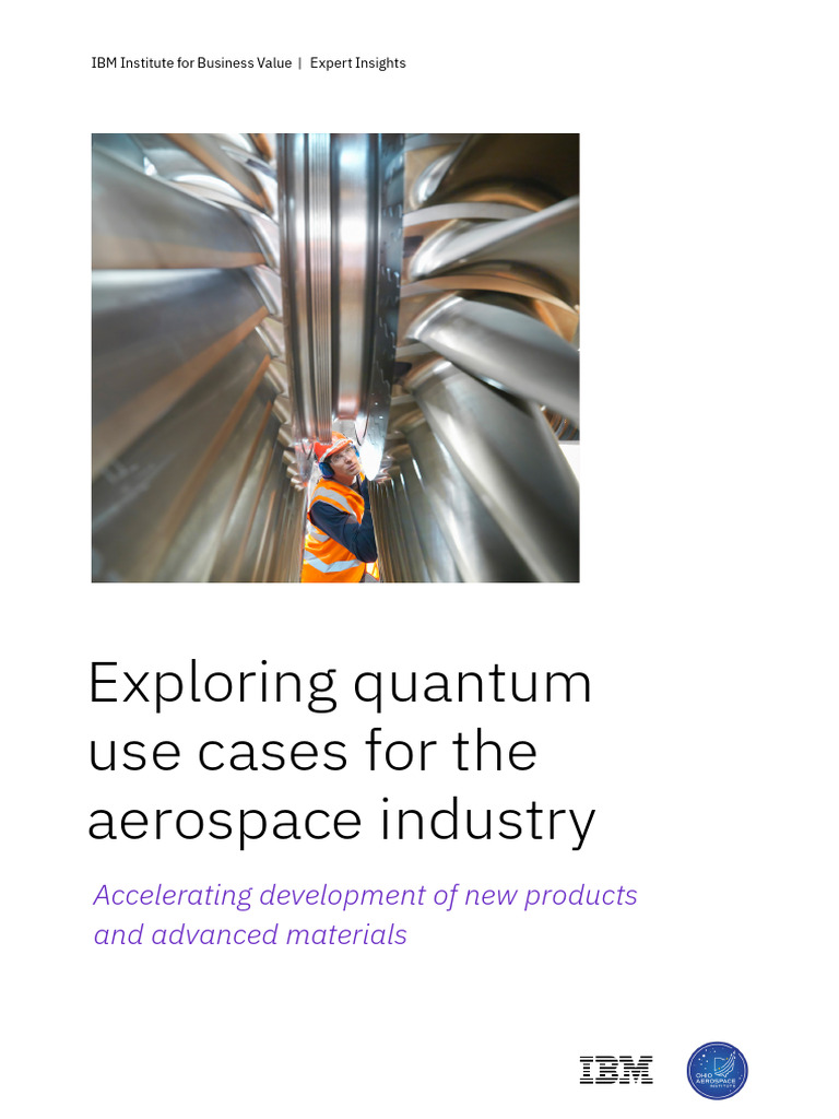 Exploring Quantum Use Cases For The Aerospace Industry Pdf Quantum 6619