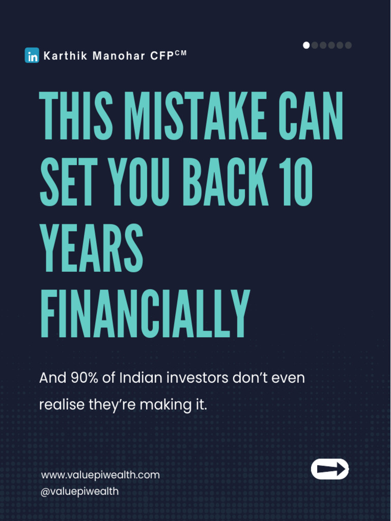 This Mistake Can Set You Back 10 Years Financially | PDF
