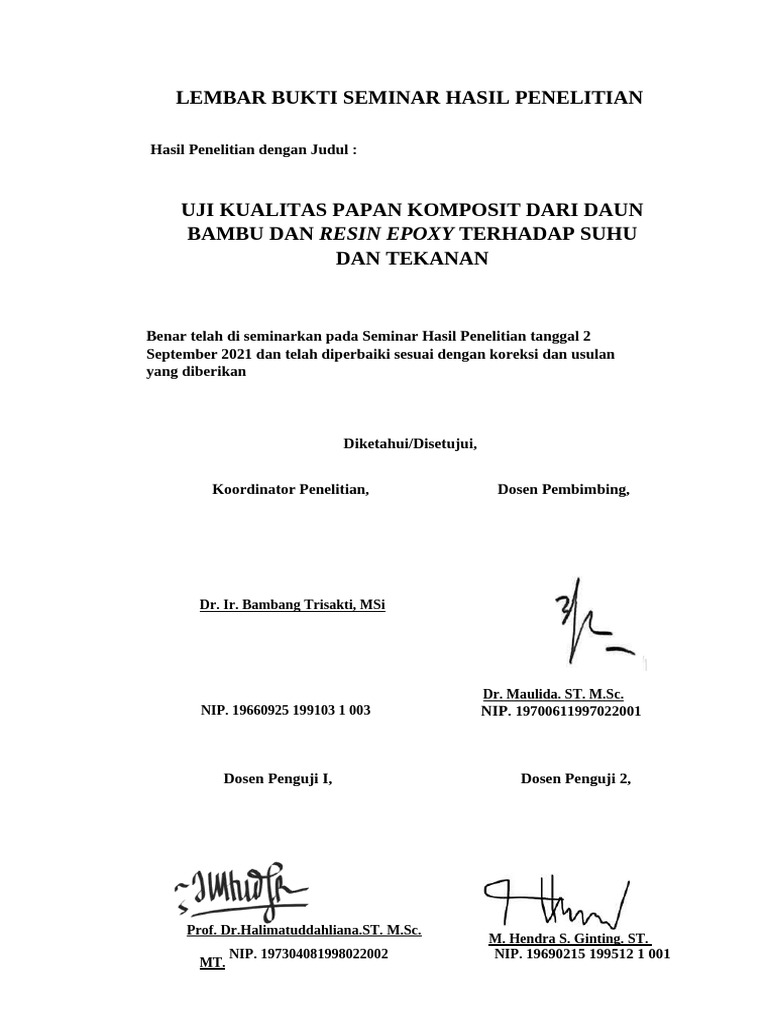 (Aditya Surya Tama 16-100) Lembar Bukti Semhas Dan Lembar Pengesahan ...