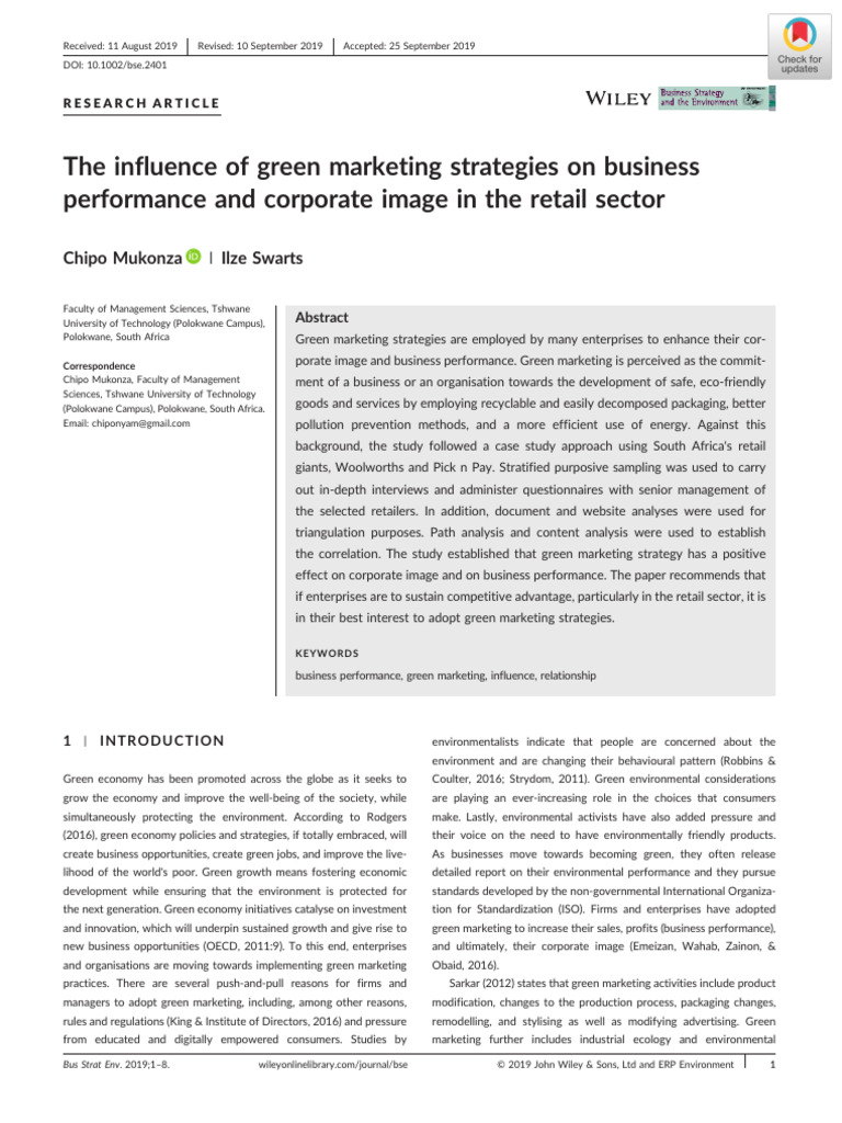 Chipo Mukonza Ilze Swarts (Ko Có Bảng Hỏi) | PDF | Marketing | Marketing Strategy