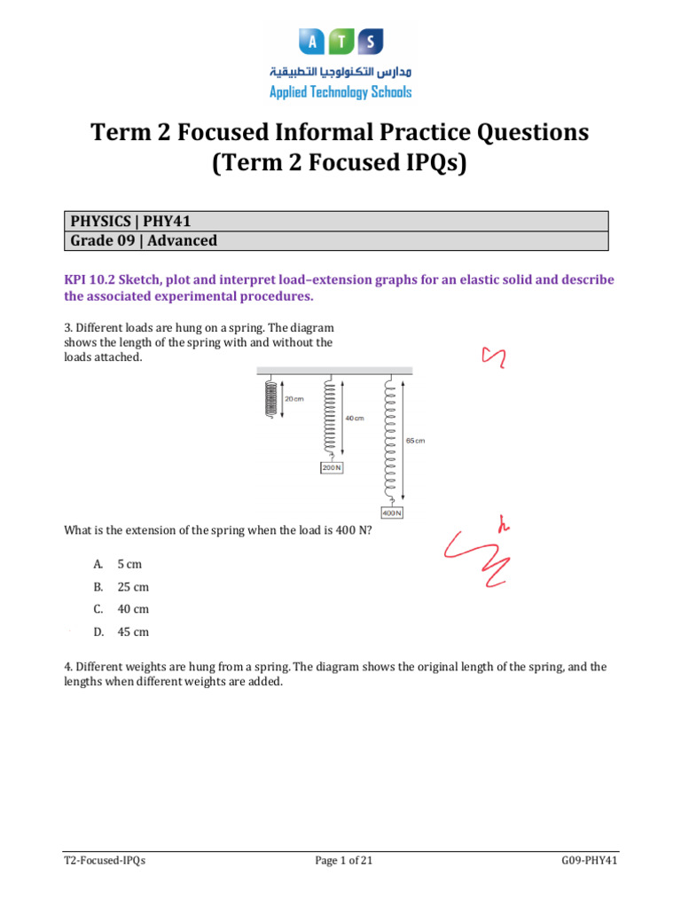 Ay2425 t2 Phy41 Focused Ipq | PDF | Energy Development | Gases