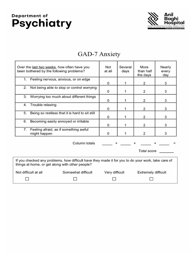 Gad 7 | PDF