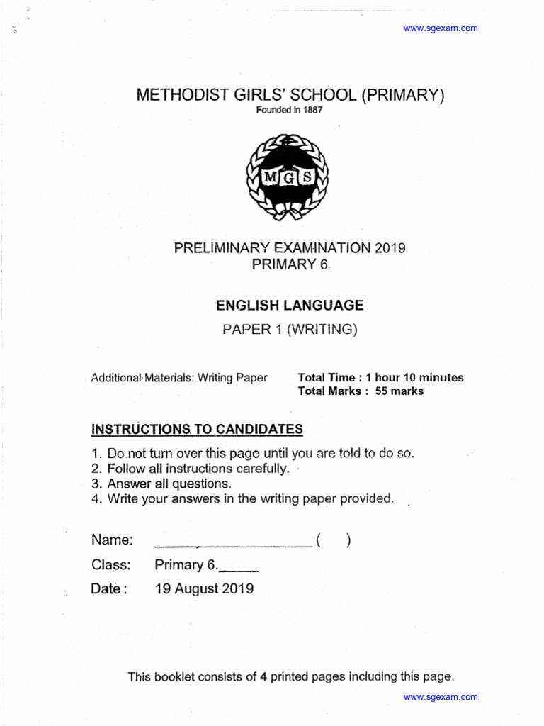 2019 p6 English Sa2 Mgs | PDF