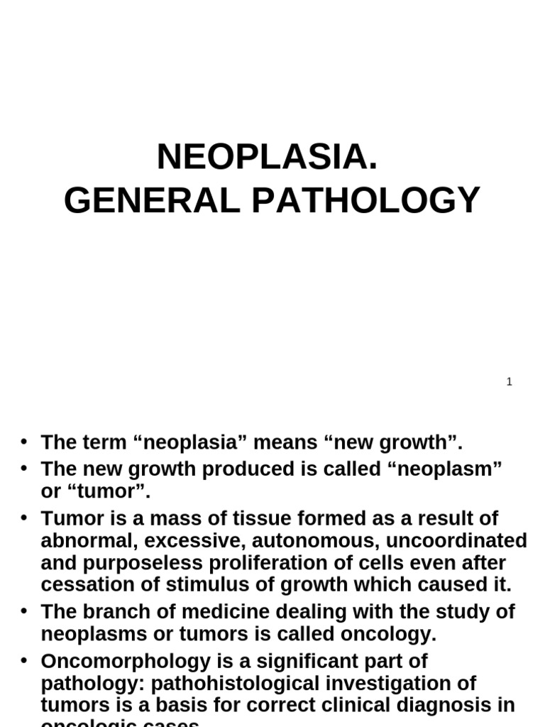 13 Neoplasia General Pathology | PDF | Metastasis | Neoplasms