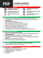 Centre Lathe Safety and Hazards | PDF | Switch | Manufactured Goods