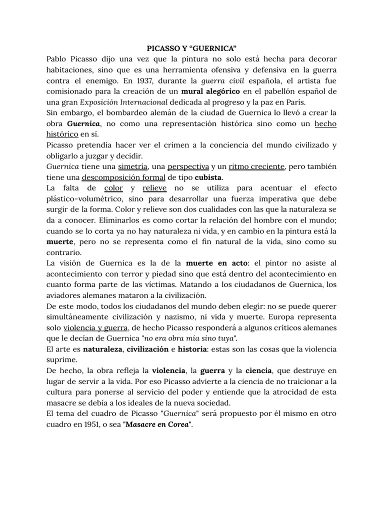 Picasso e Guernica | PDF