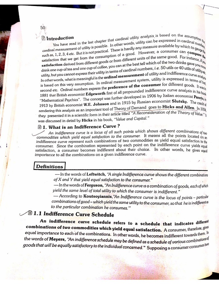 Indifference Curve | PDF