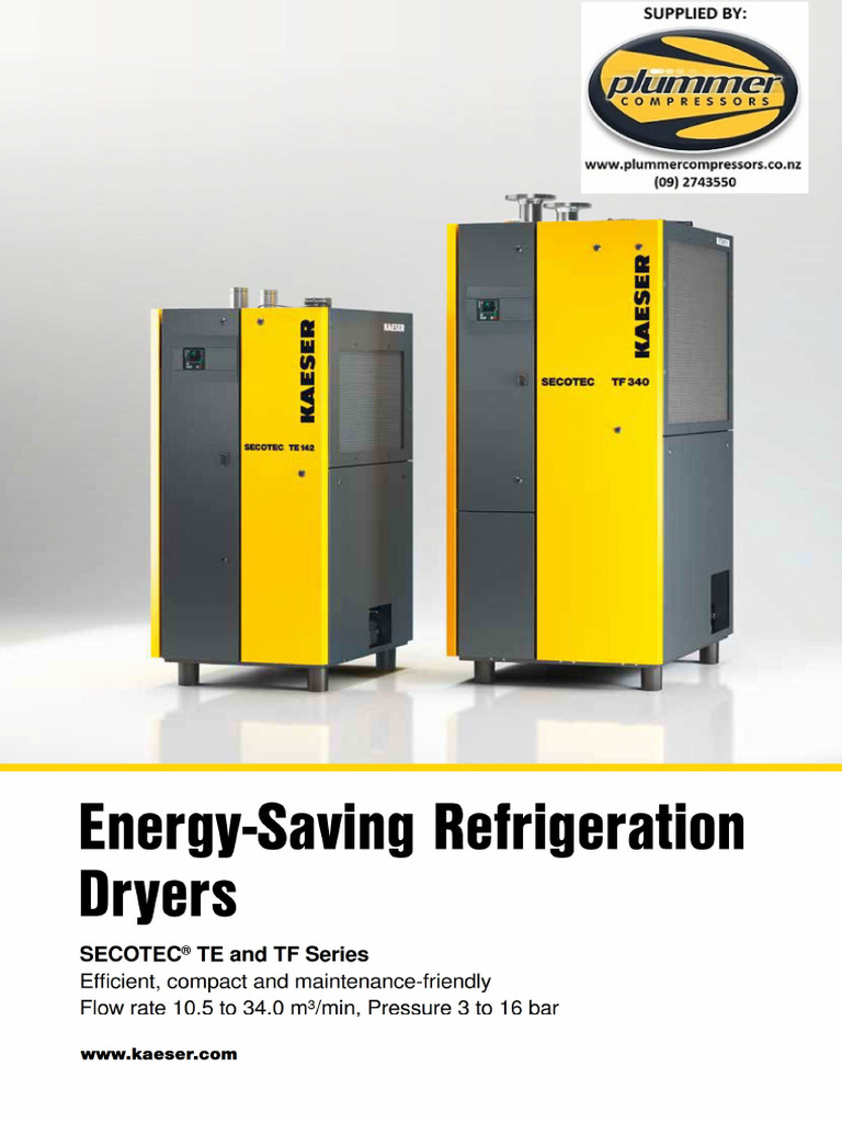 Kaeser Refrigerant Dryer TE TF Series | PDF