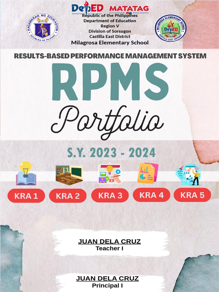 E-RPMS PORTFOLIO (Design 1) | PDF | Learning | Educational Assessment