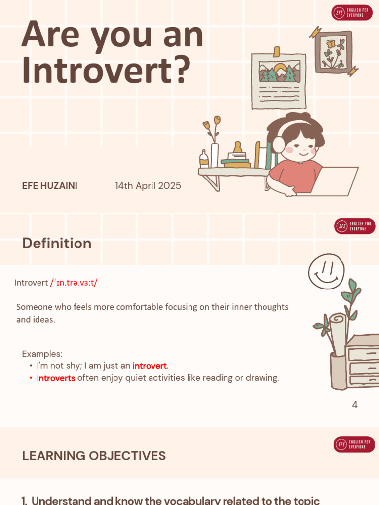 Are You An Introvert Mon 14042025 Efe Huzaini Final | PDF | Extraversion And Introversion ...