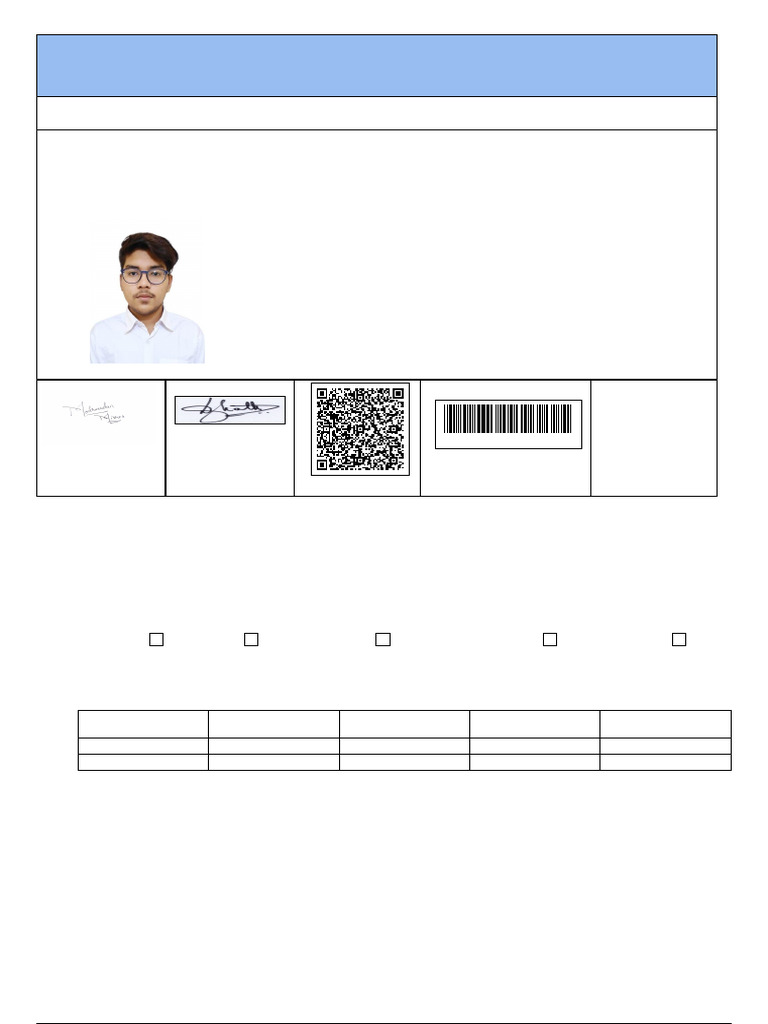 Jee Advance Admit Card | PDF | Barcode