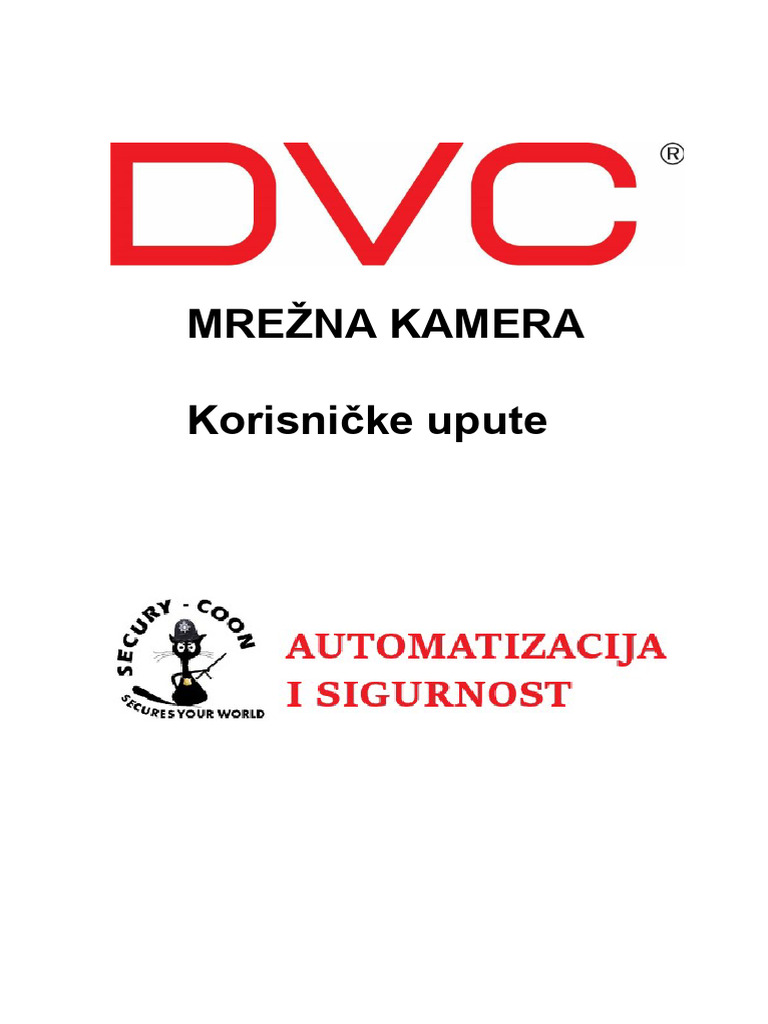 Korisnicke Upute Za DVC IP Kamere | PDF
