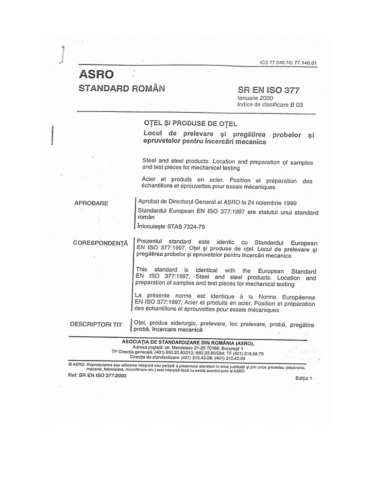 377 2000 SR en Iso | PDF
