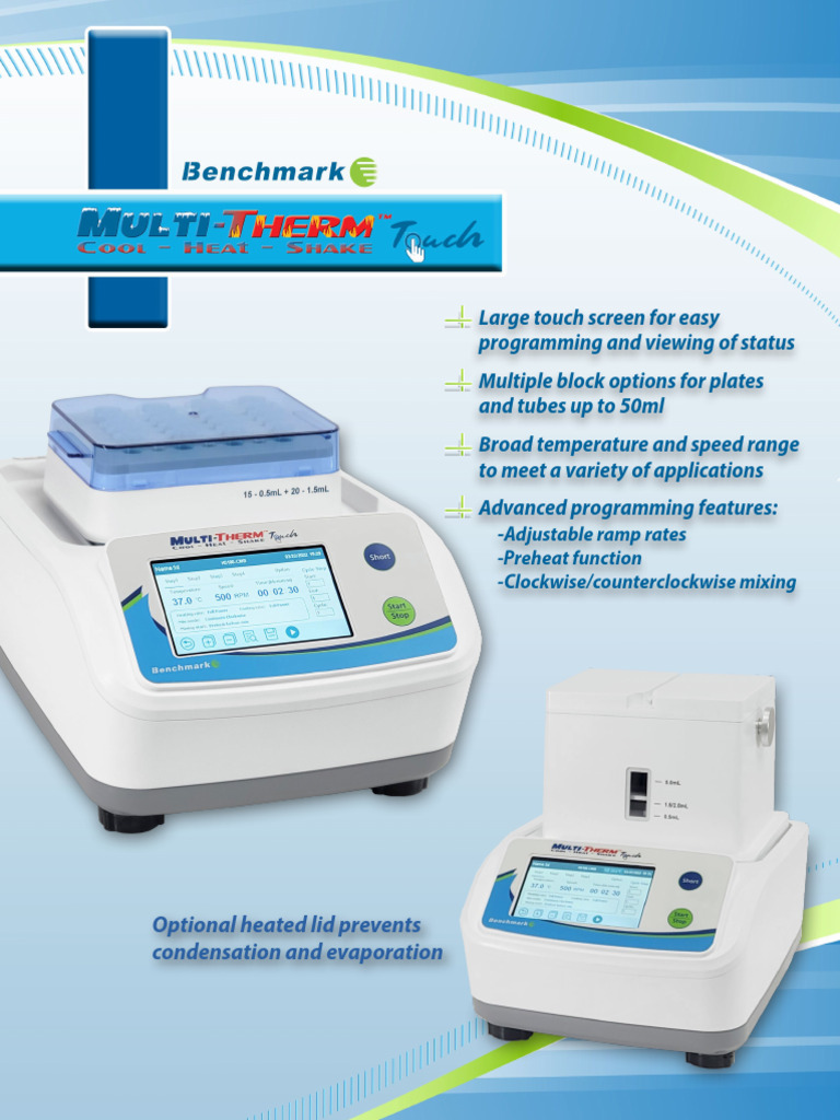 MultiTherm Touch Literature | PDF | Polymerase Chain Reaction