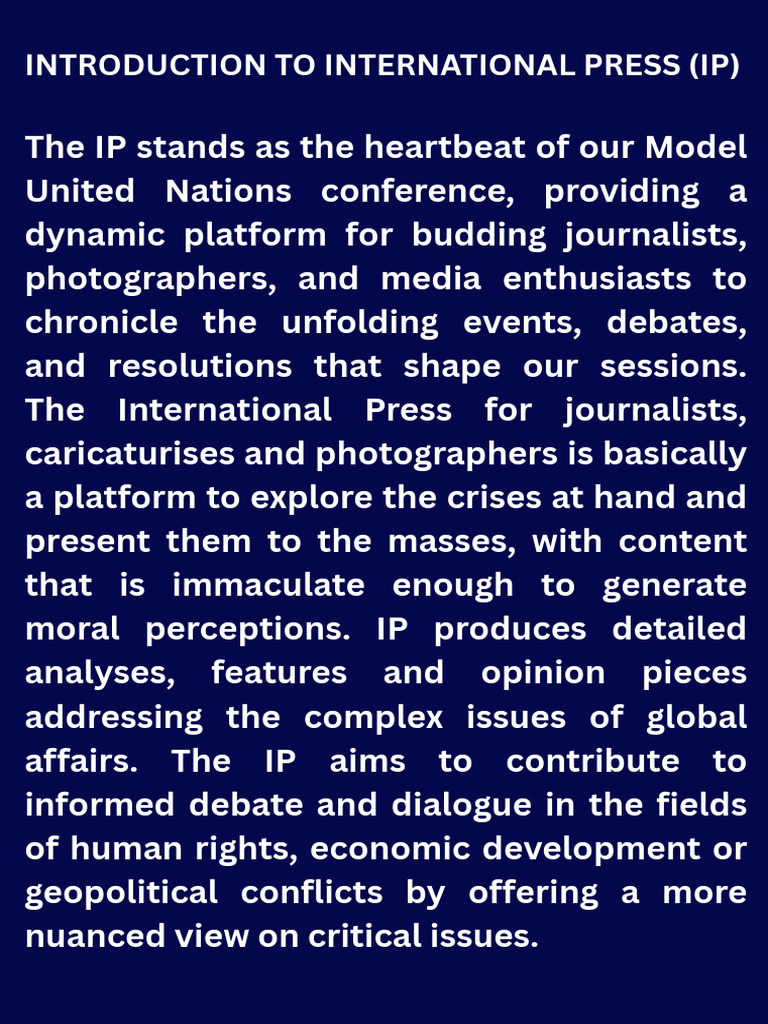 Shalom Harmonia Mun 2025 | PDF | Journalism | News
