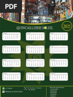 Calendrier 2025-2026 Lutin Bazar | PDF