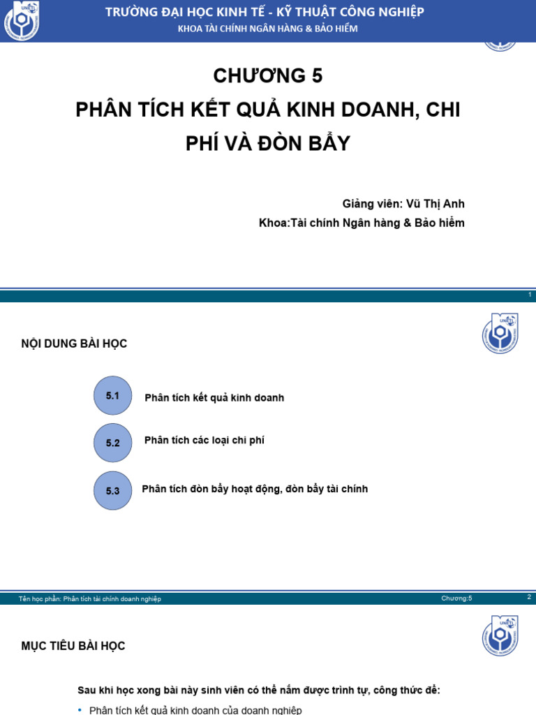 Phân Tích TCDN - Tuần 6 | PDF