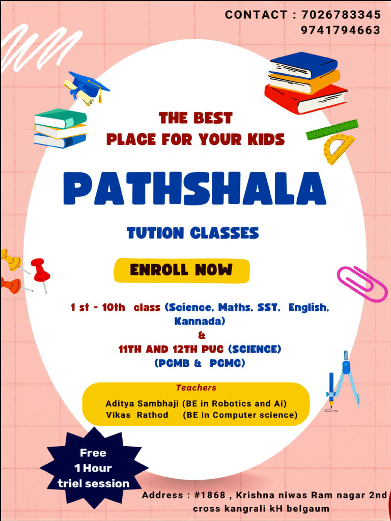 Pathshala Classes Belagavi | PDF