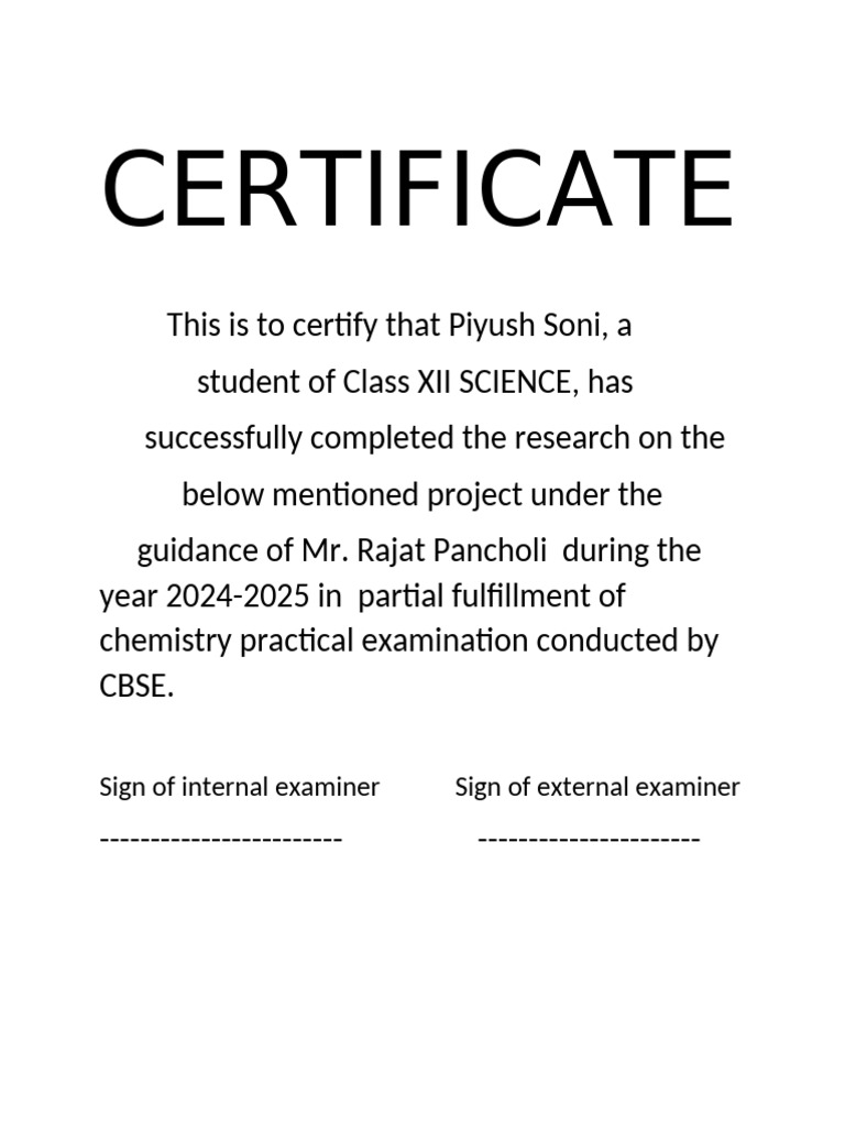 Certificate of Research Completion | PDF