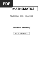 Grade 12 Analytical Geometry Guide | PDF | Analytic Geometry | Circle