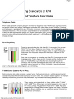 rj45 Color Coding | PDF | Electrical Connector | Electrical Components