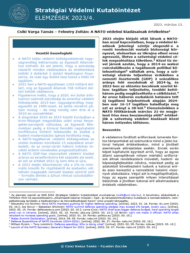 SVKI Elemzések 2023 4 | PDF